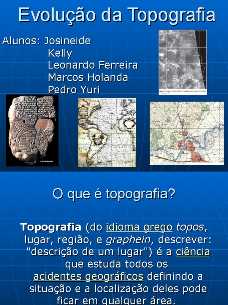 Evolução Da Topografia | PDF | Sistema de informações geográficas ...
