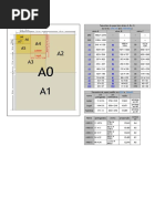 Medidas Papeles A0, A1, A2, A3, A4 | PDF