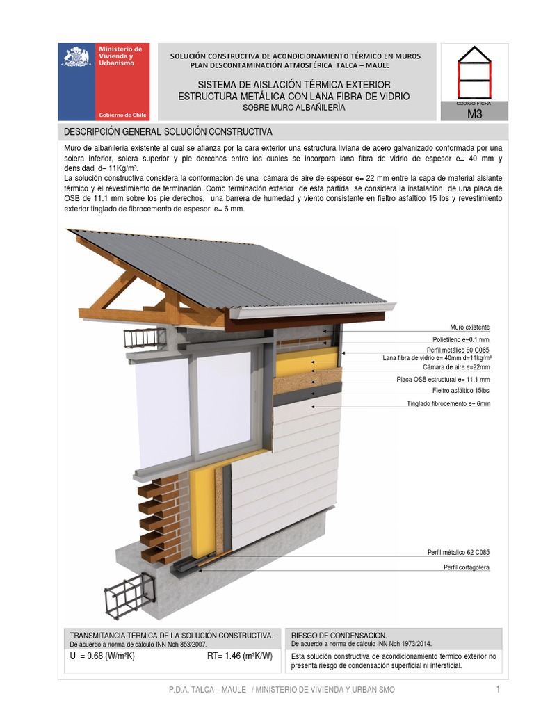 (Maule Talca) M3 SOLUCION CONSTRUCTIVA MURO ALB EST. MET LANA FV TALCA - MAULE | Descargar ...