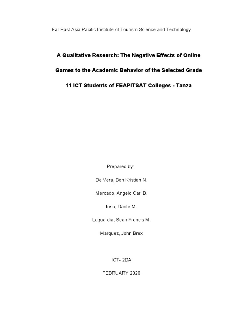 Research Paper G11 ICT 2DA Carl Angelo | PDF | Sampling (Statistics ...
