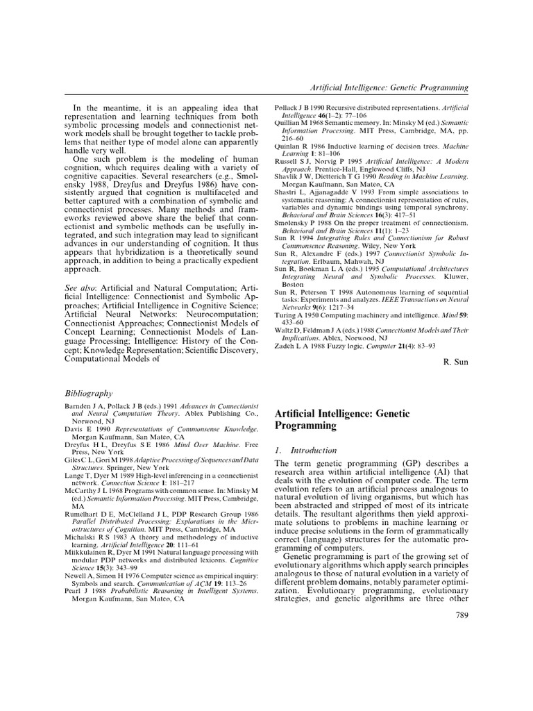 Artificial Intelligence - Genetic Programming | PDF | Artificial Intelligence | Intelligence (AI ...