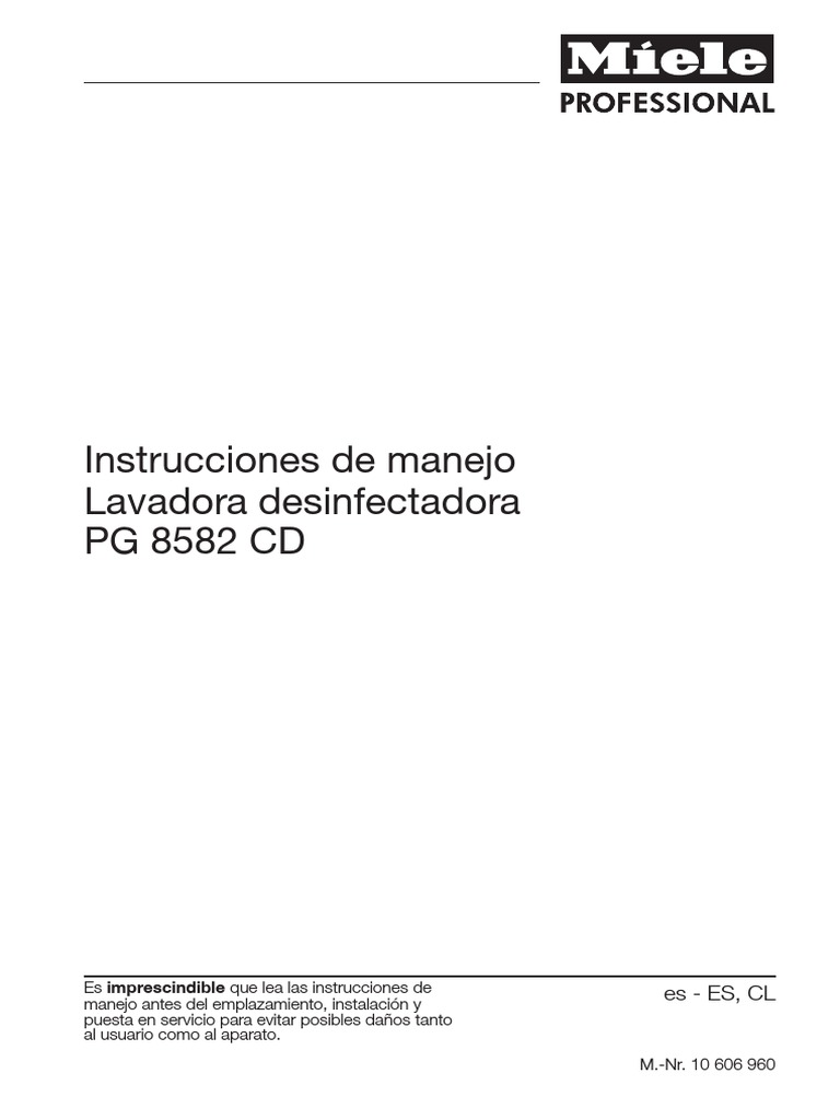 Manual Miele PDF | PDF | Agua | Química