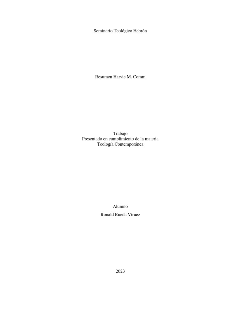 Análisis de la Neo-Ortodoxia: Sus Principales Enseñanzas y Críticas | PDF