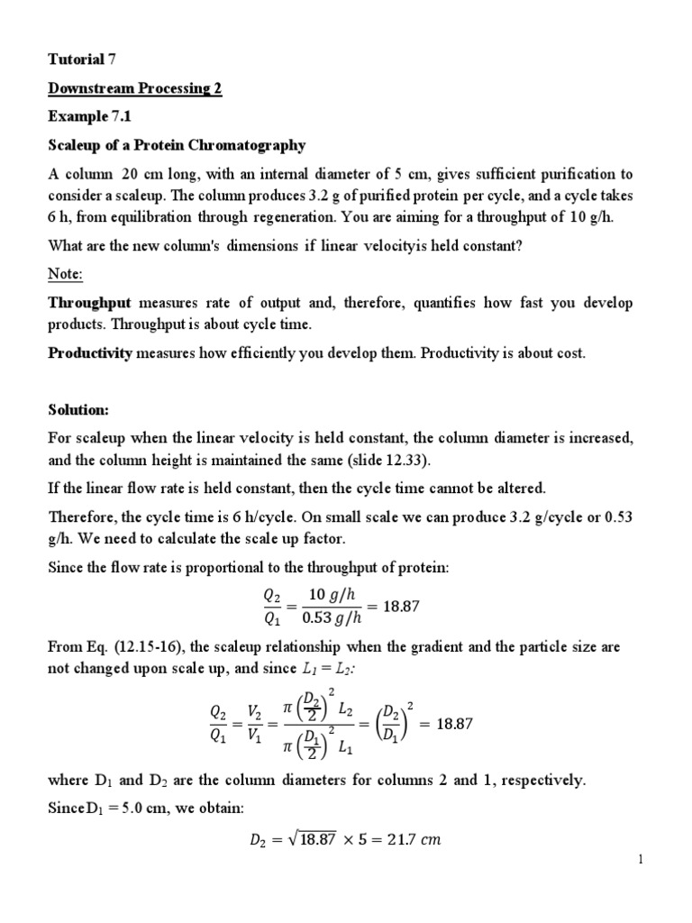 Downstream Processing-2-Solutions | PDF | Chromatography | Analytical Chemistry