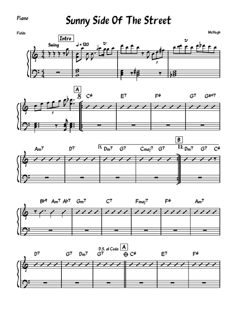 Sunny Side of The Street | PDF