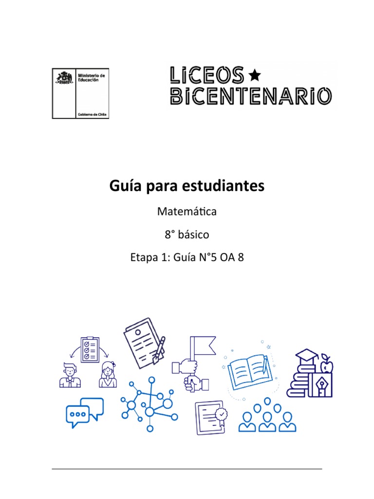 MAT - E1 - Guía05 8B OA8 Estudiante | PDF