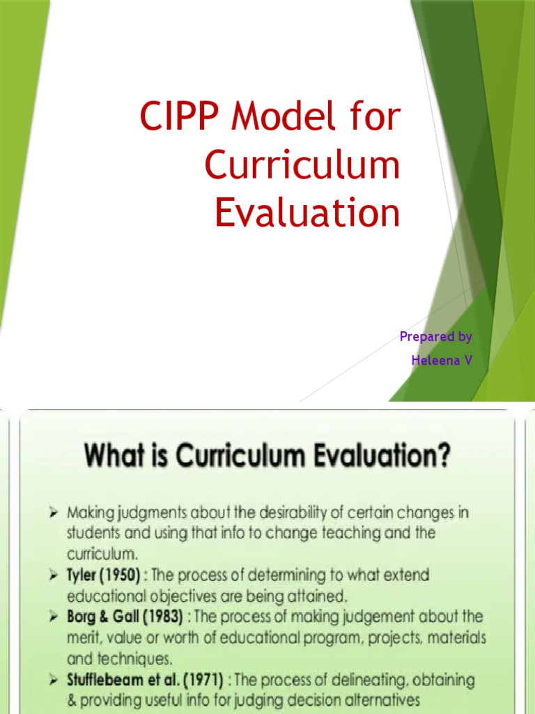 CIPP Model For Curriculum Evaluation | PDF