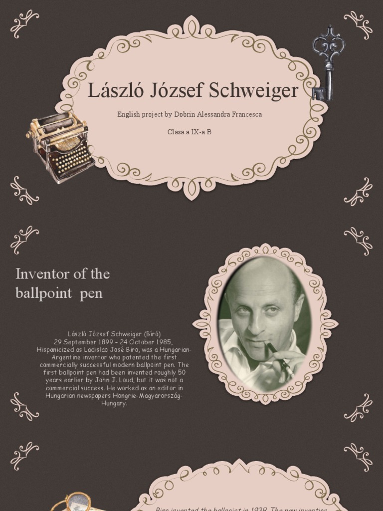 Laszlo Biro-Ballpoint Inventor | PDF | Pen | Stationery