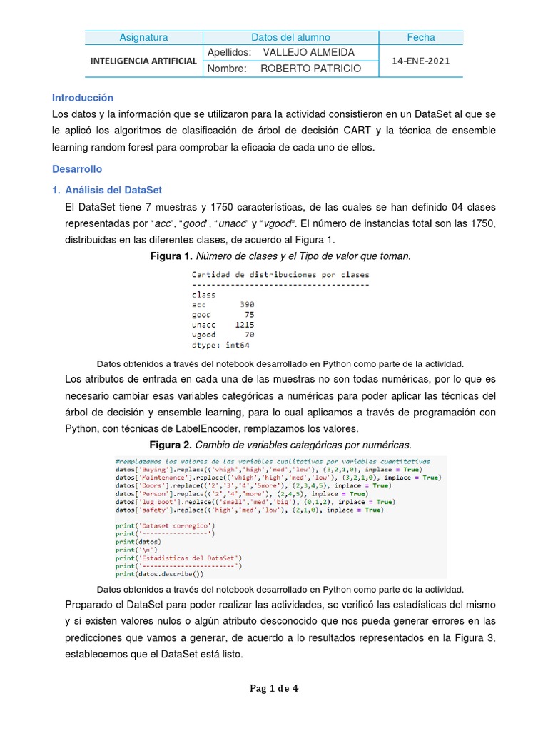 VALLEJO ALMEIDA ROBETO PATRICIO Actividad 1 | PDF | Python (lenguaje de ...