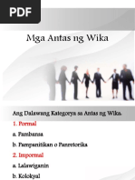 50 Halimbawa NG Salitang Kolokyal | PDF