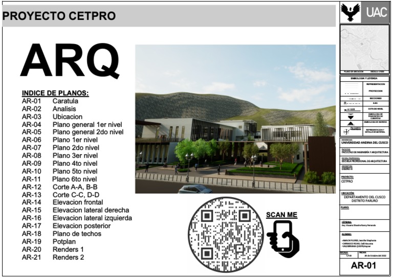 Indice de Plano S:: Proyecto Cetpro | PDF