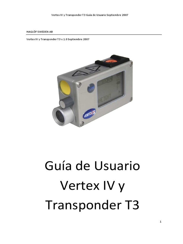 Manual Vertex | PDF | Medición | Bluetooth