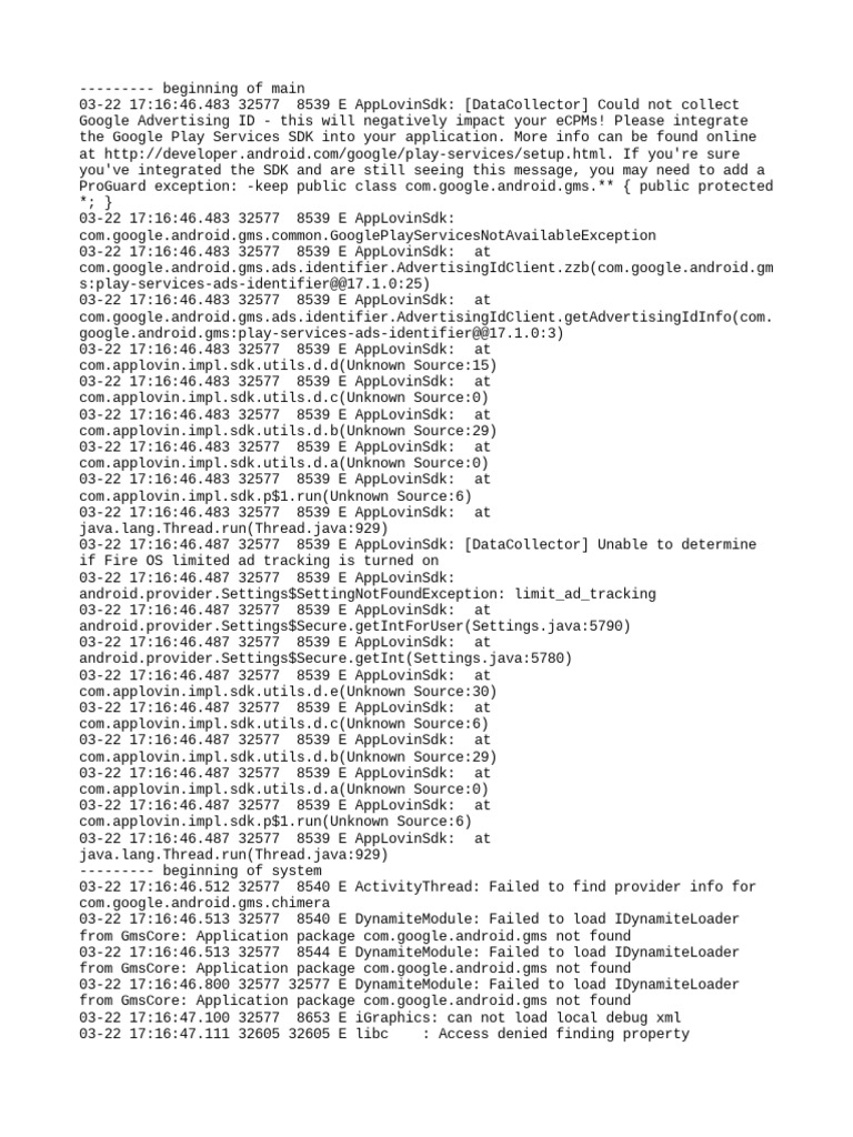 Eegame Logcat | PDF | Computing | Software