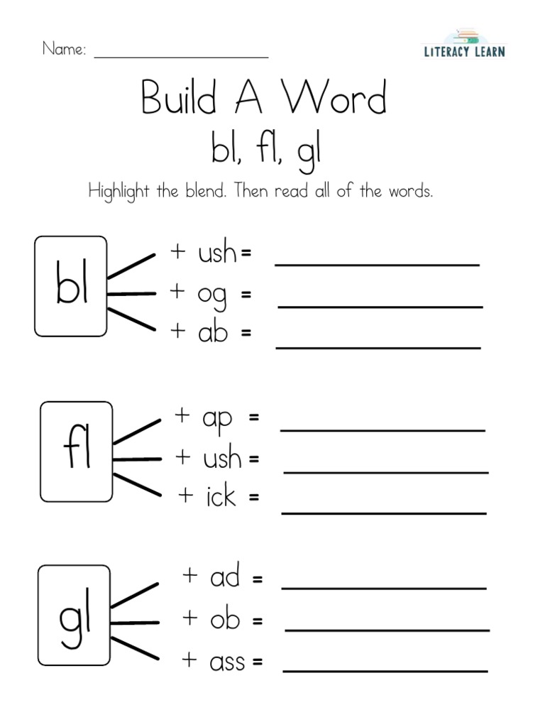Build A Word Worksheets | PDF
