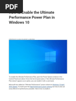 How To Restore Missing High Performance Power Plan in Windows 10 - 11 ...