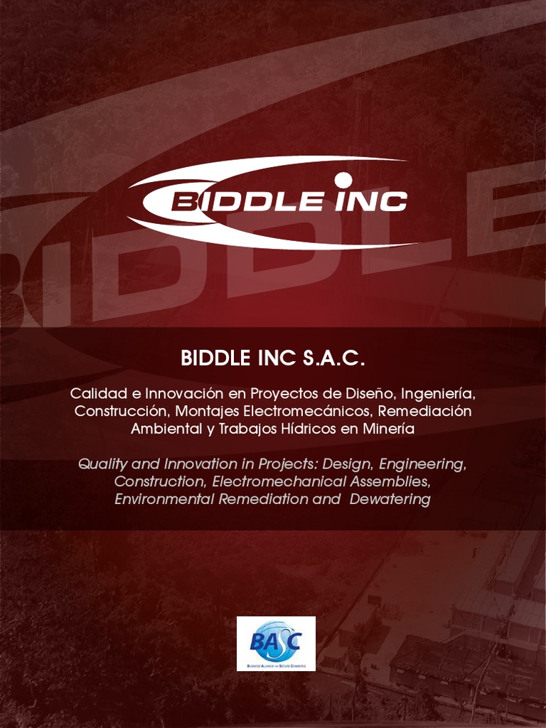 1 Ingenieria y Construcciones Biddle Inc 1 PDF | PDF | Minería | Seguridad y salud ocupacional