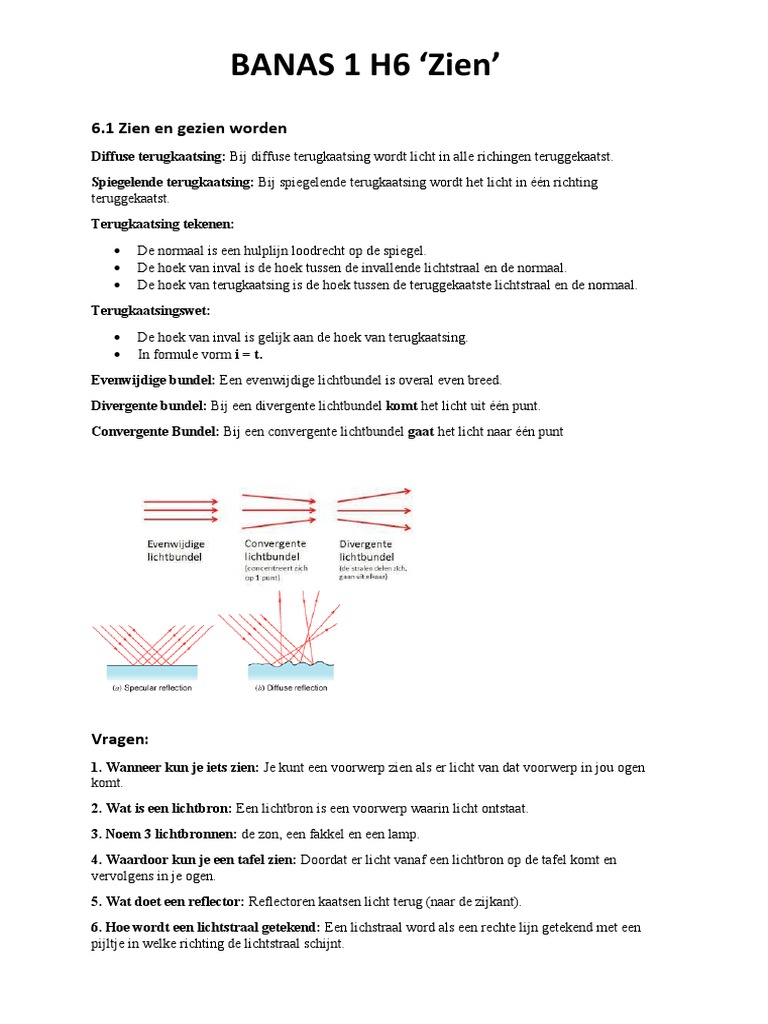 BANAS 1 H6 Zien - Odt | PDF