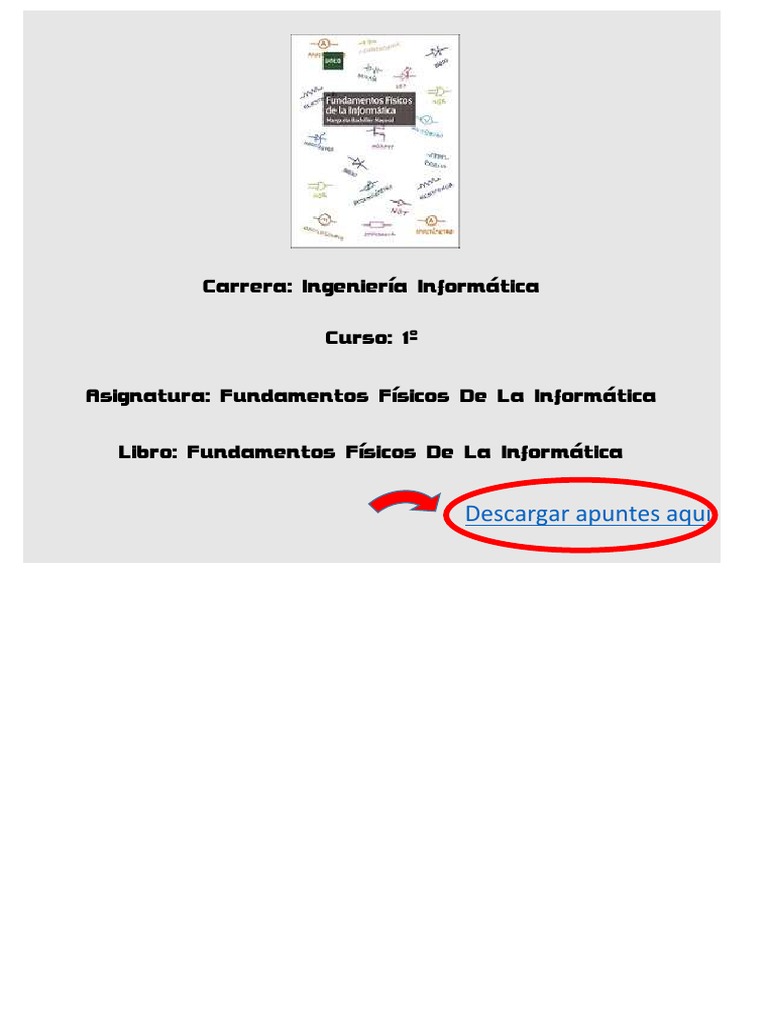 Apuntes de Fundamentos Físicos De La Informática para Fundamentos ...
