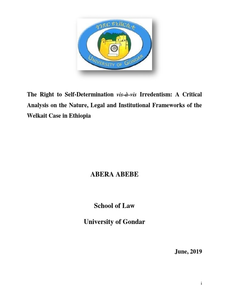 The Right To Self Determination Vis A VI PDF | PDF | Political Science ...
