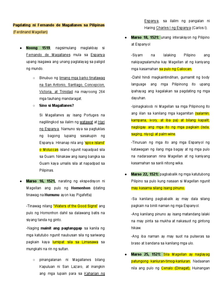 Panahon NG Kastila 1 | PDF