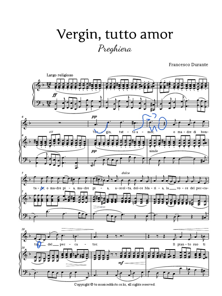 Vergin Tutto Amor DM | PDF