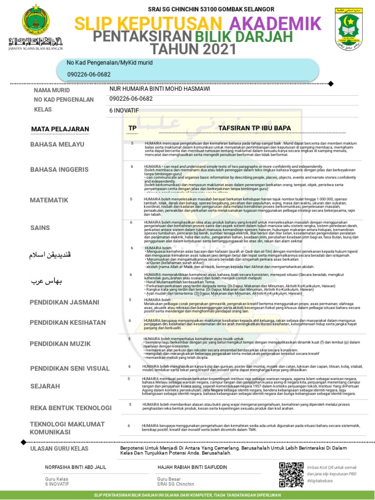 Pbd Tahun 6 2021 Pdf Pdf