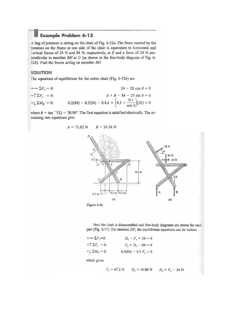Solutions (Frames and Machines) Tutorial 11 | PDF