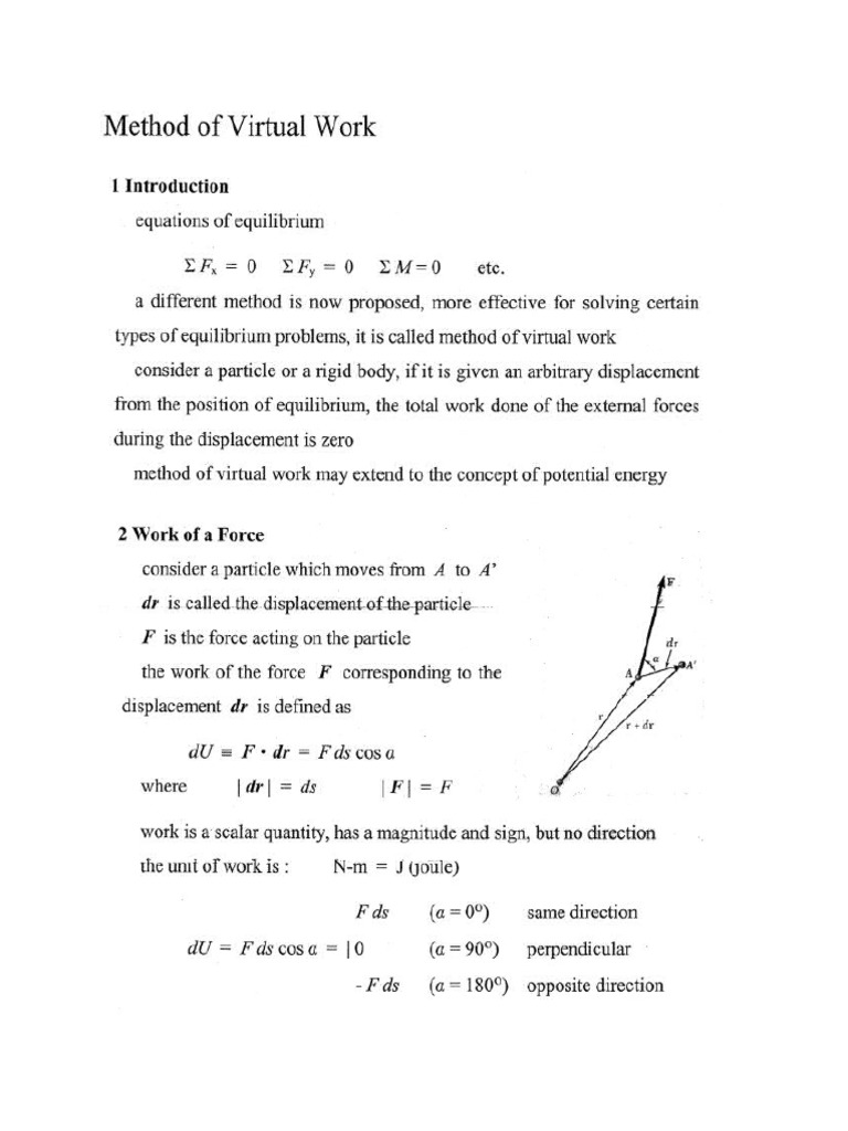 A. Week 12-Principle of Virtual Work | PDF