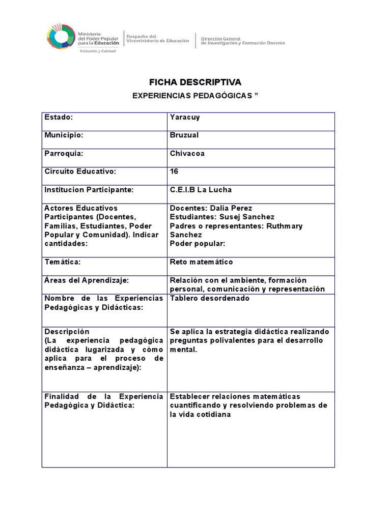 FICHA | PDF