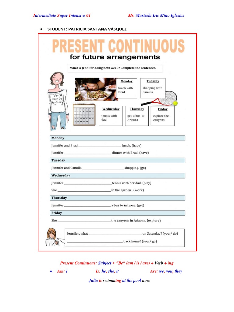 Present Continuous | PDF