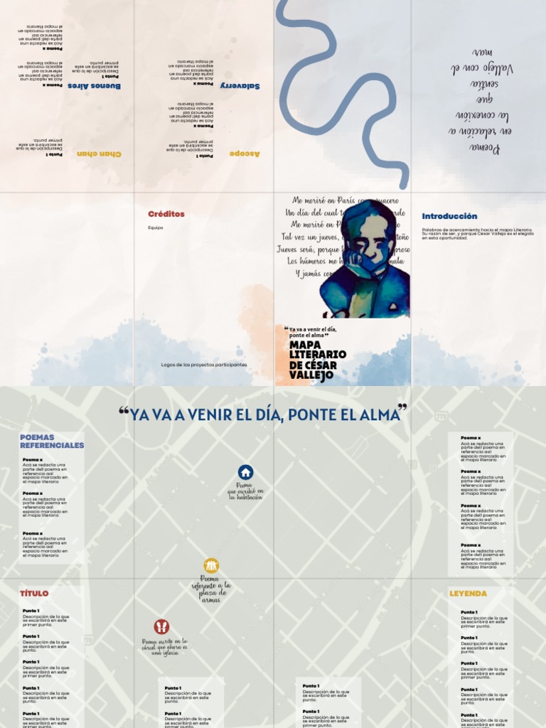 Mapa Literario Cesar Vallejo PDF | PDF