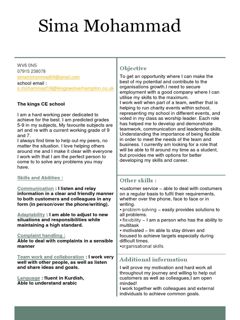 CV Sima PDF | PDF | Psychological Concepts | Psychology