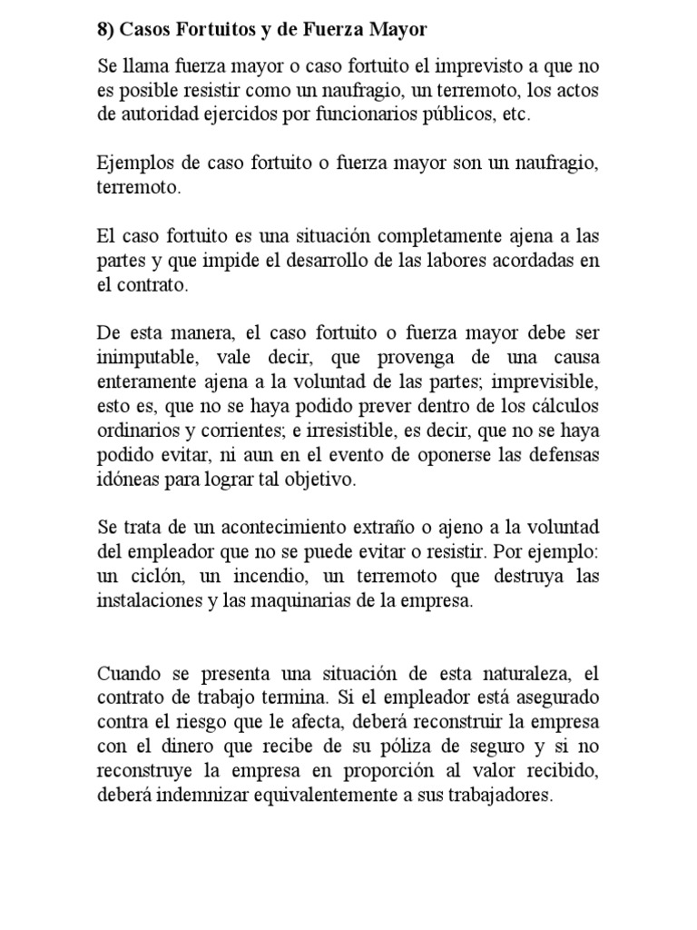 Casos Fortuitos | PDF | Negocios