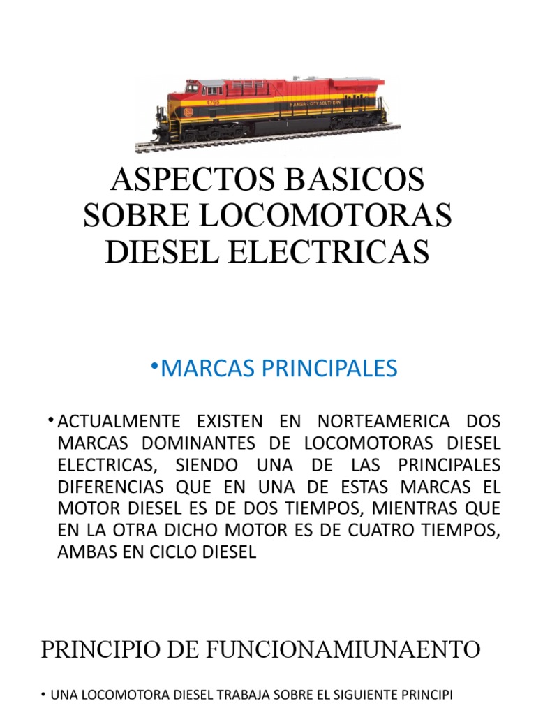 LOCOMOTORAS | PDF | Locomotoras | Motor diesel