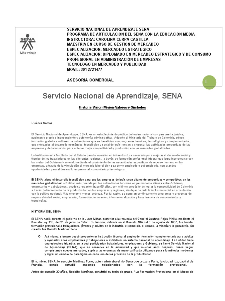 Material de Apoyo Induccion y Reglamento Sena | PDF | Economias