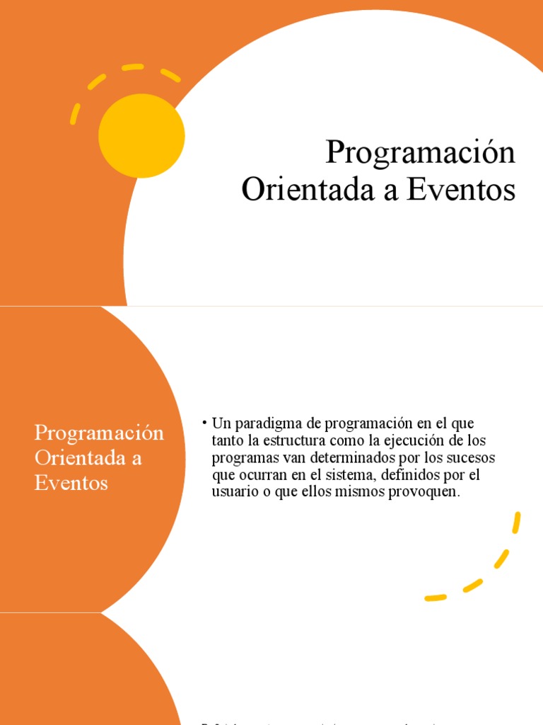 Programación Orientada A Eventos | PDF | Software | Tecnologías de la ...