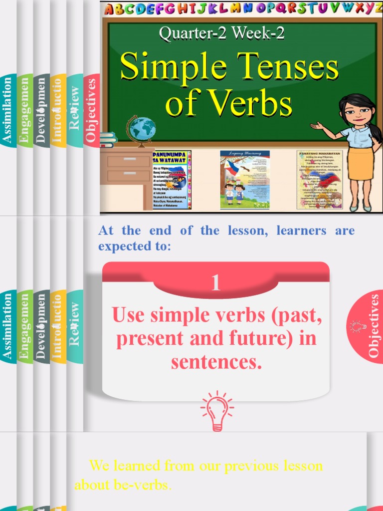 2 English 3 Q2 Week 2 - Simple Tenses of Verbs | PDF | Grammatical ...