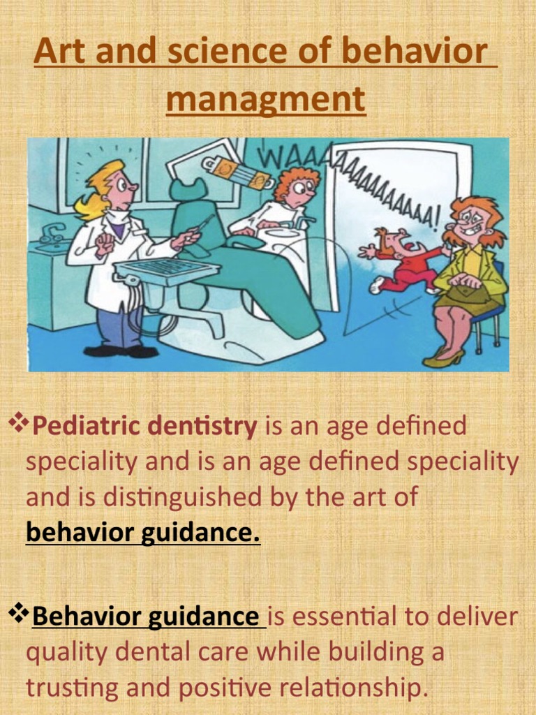 Dental Pediatric Behavior Guidance | PDF | Dentistry | Dentist