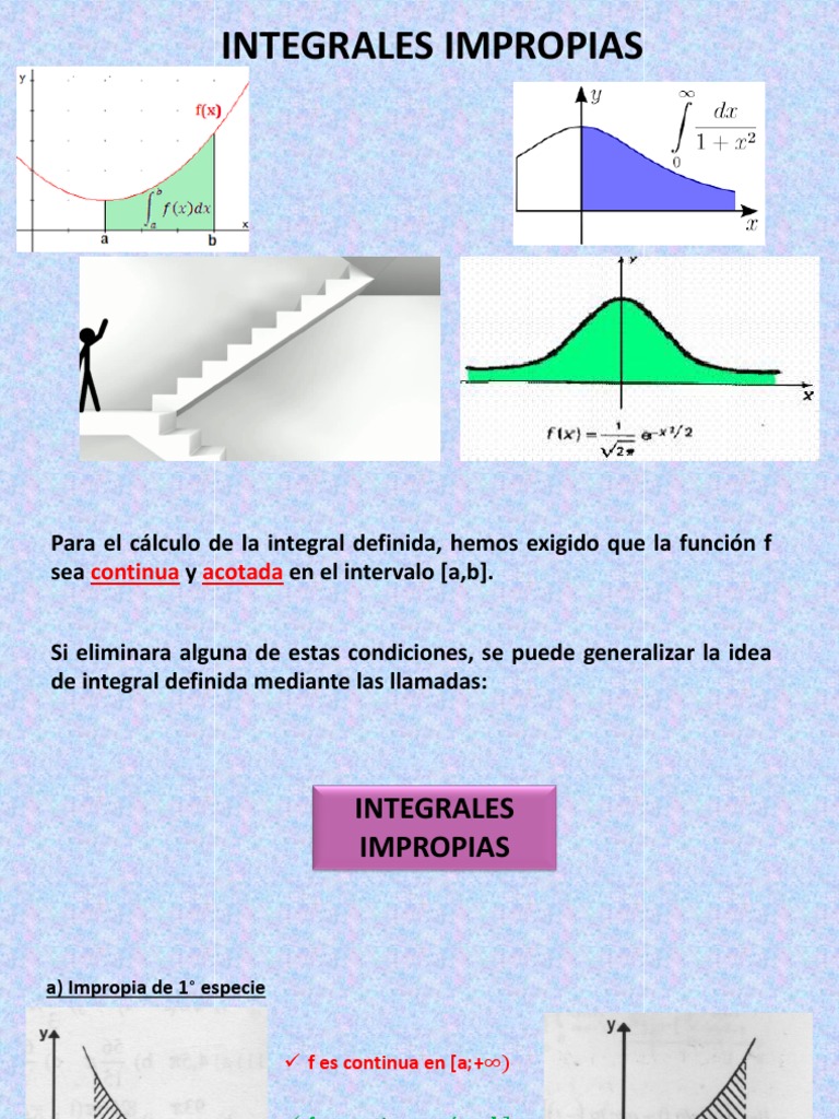Integrales Impropias: Tipos y Ejemplos | PDF | Integral | Límite ...