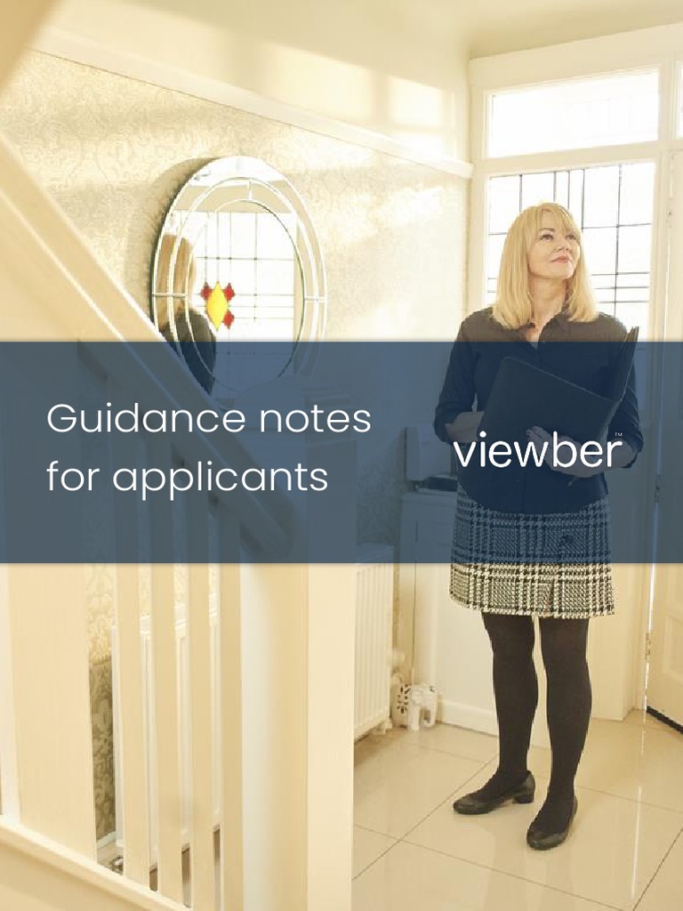 Viewber Application Guidance Notes | PDF | Documentation | Application ...