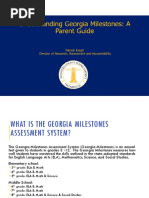 Georgia Milestones Achievement Levels | PDF | Learning | Educational Stages