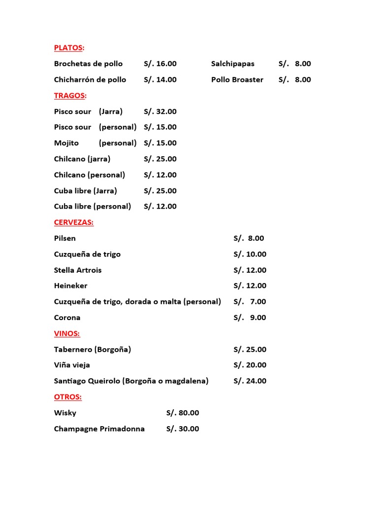 Carta para Evento Doña Vicky | PDF