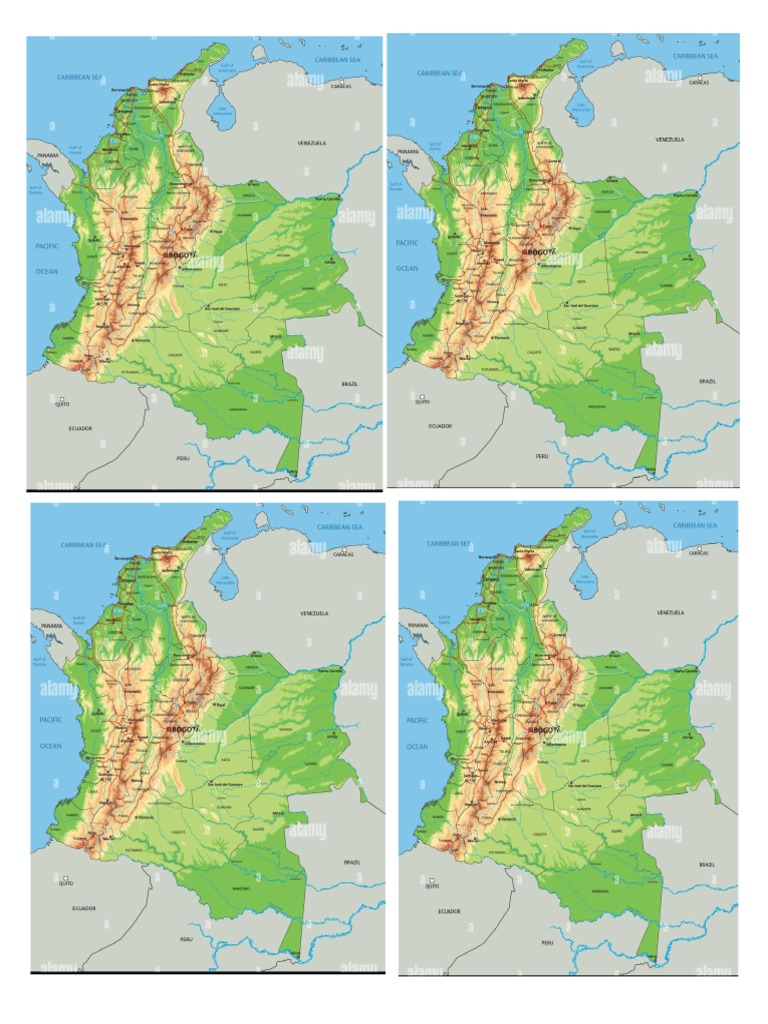 Mapa Fisico de Colombia | PDF