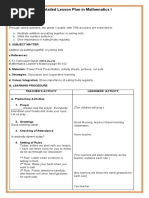 Detailed Lesson Plan in Math 1 | PDF | Lesson Plan | Pedagogy