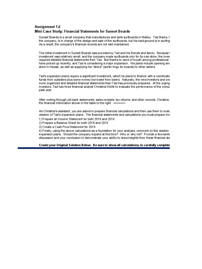 Assignment 1-6 Worksheet | PDF | Depreciation | Financial Statement