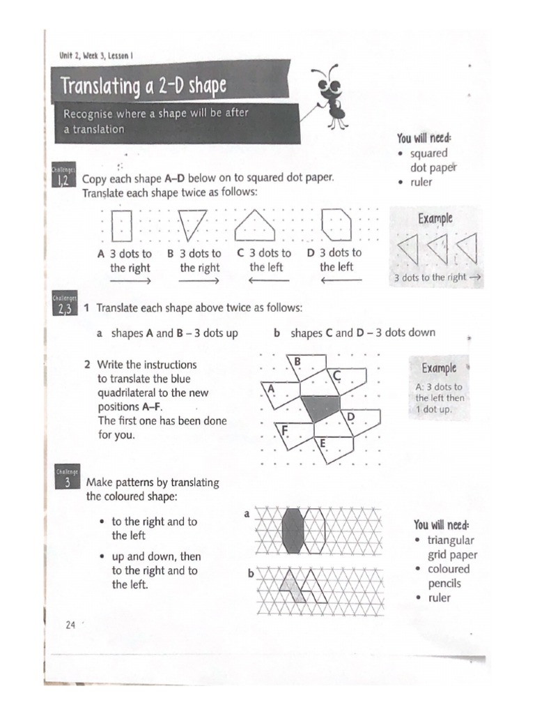 Translating a 2-D shape.pdf | PDF