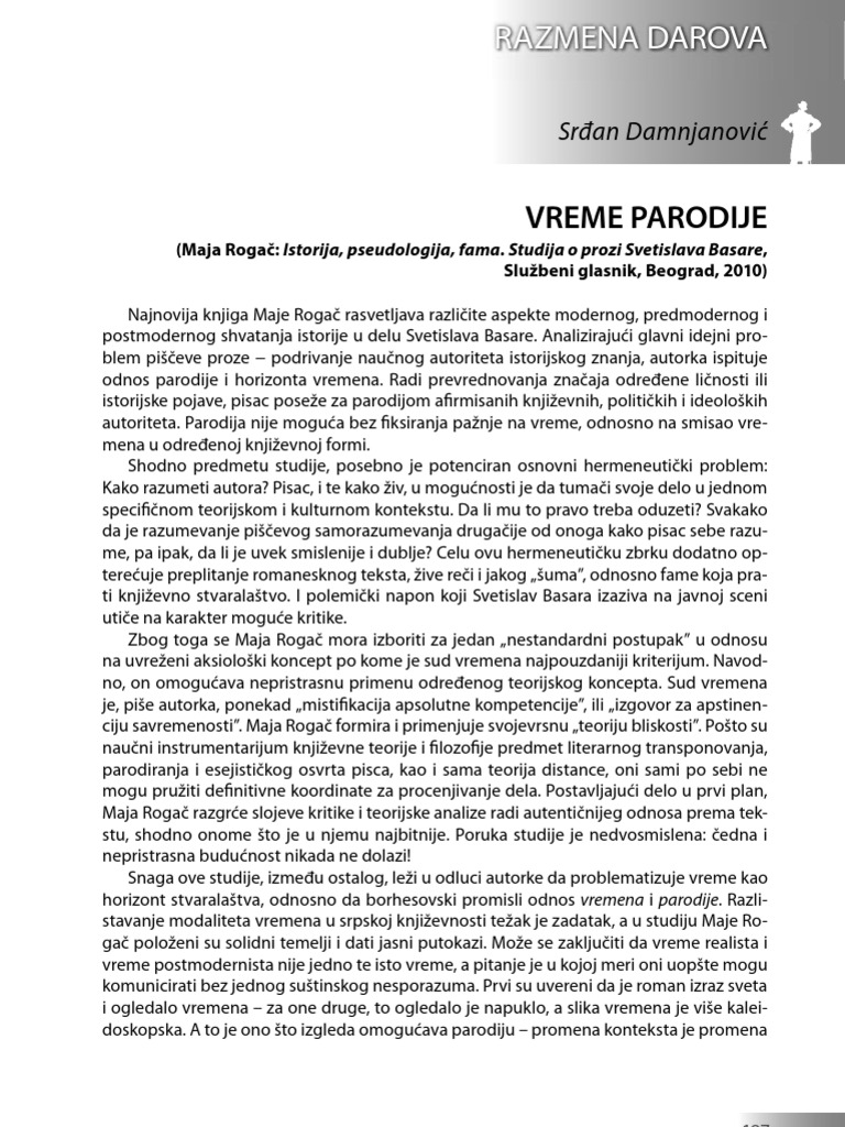 Maja Rogac Svetislav Basara | PDF