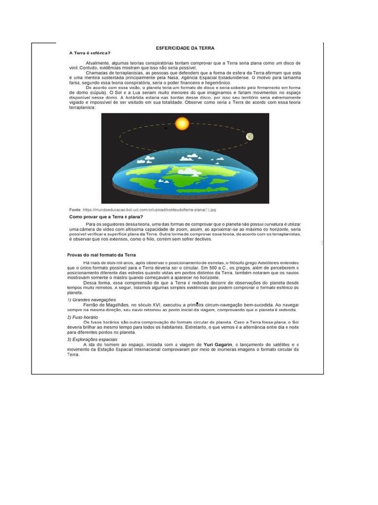 Esfericidade Da Terra | PDF