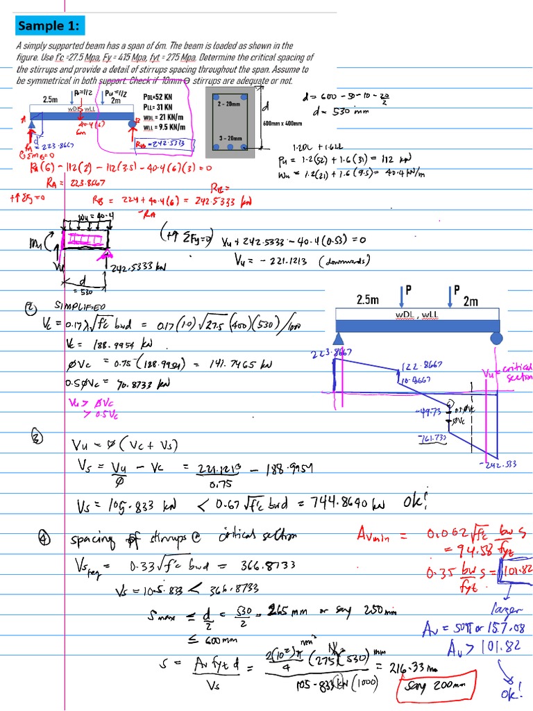 Shear Example | PDF
