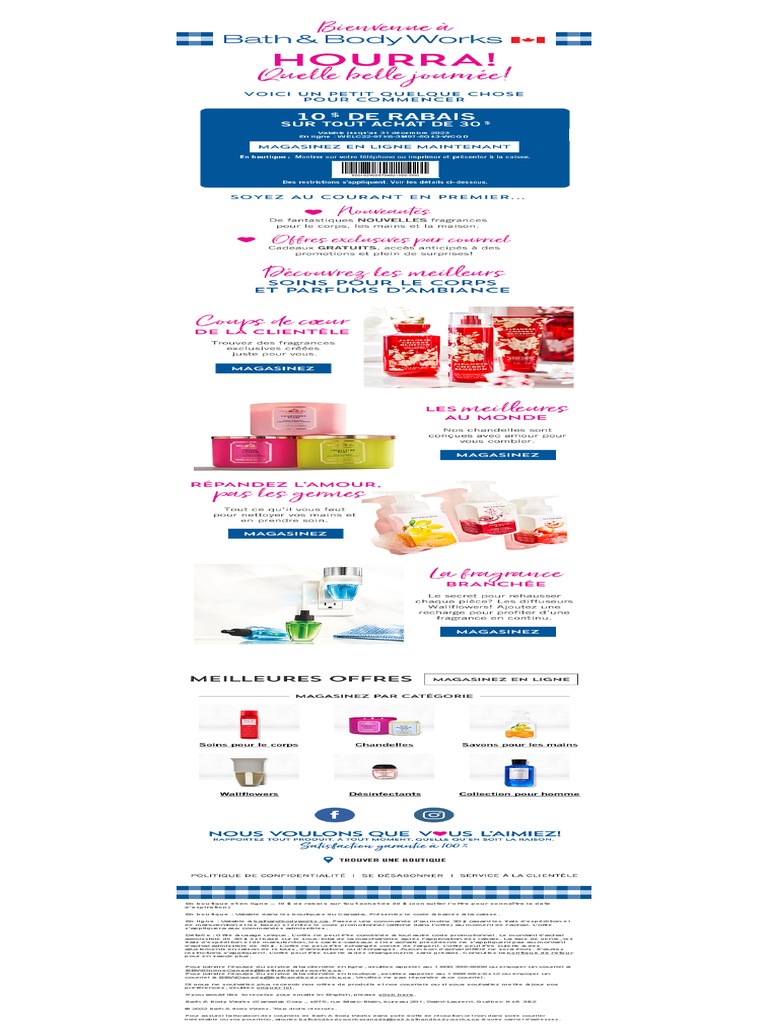 Offre promotionnelle Bath & Body Works | PDF